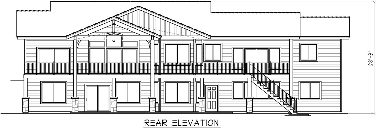 House Plan 63563 - Craftsman Style with 3986 Sq Ft, 4 Bed, 3 Bath ...