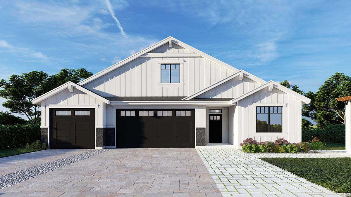 House Plan 63589 - Farmhouse Style with 2130 Sq Ft, 4 Bed, 2 Bath ...