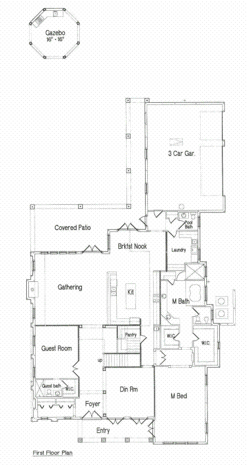 House Plan 64687 - Mediterranean Style with 4274 Sq Ft, 4 Bed, 3 ...