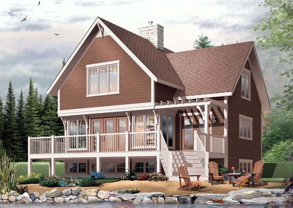 House Plan 65444 - Narrow Lot Style with 1792 Sq Ft, 3 Bed, 2 Bat ...