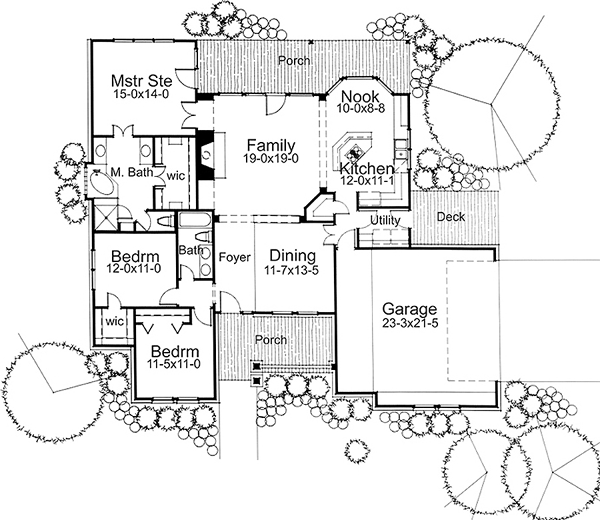House Plan 65806 - Traditional Style with 1779 Sq Ft, 3 Bed, 2 Ba ...