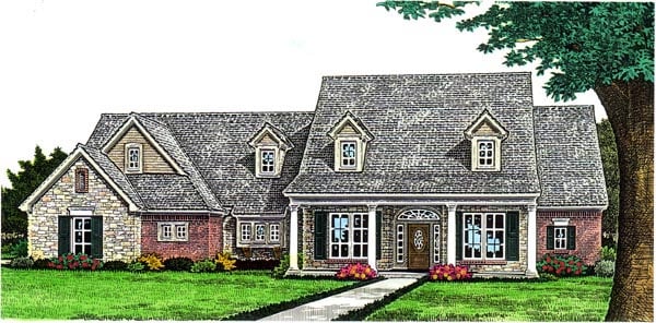 House Plan 66285 - Farmhouse Style with 2558 Sq Ft, 3 Bed, 2 Bath ...