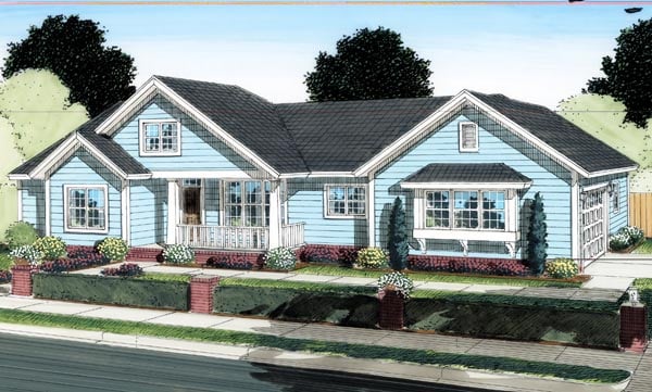 House Plan 66522 - Traditional Style with 1561 Sq Ft, 4 Bed, 2 Ba ...
