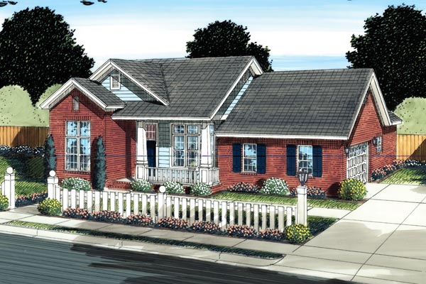 House Plan 66524 - Traditional Style with 1332 Sq Ft, 3 Bed, 2 Ba ...