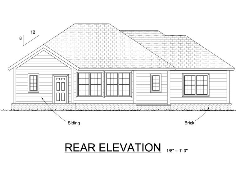 House Plan 66538 - Traditional Style with 1294 Sq Ft, 3 Bed, 2 Ba ...