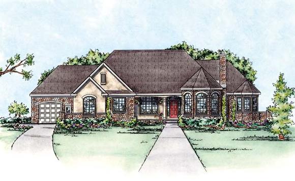 House Plan 66565 - European Style with 5320 Sq Ft, 3 Bed, 2 Bath,