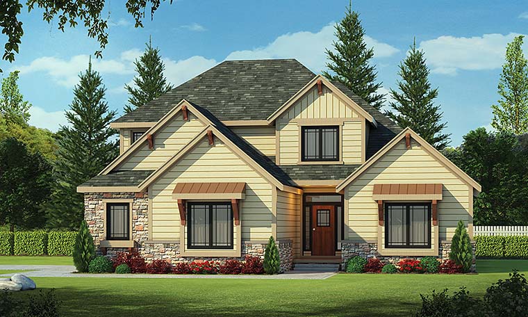 House Plan 66598 - Craftsman Style with 2596 Sq Ft, 4 Bed, 2 Bath ...