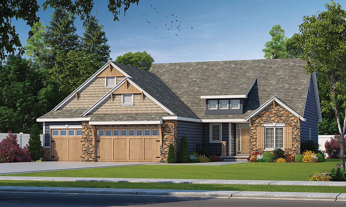 House Plan 66654 - Craftsman Style with 2083 Sq Ft, 2 Bed, 2 Bath ...