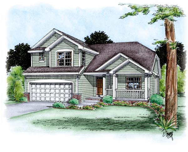 House Plan 66699 - Traditional Style with 1638 Sq Ft, 3 Bed, 2 Ba ...