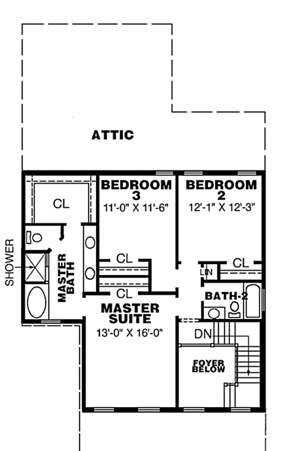 House Plan 67070 - Narrow Lot Style with 2052 Sq Ft, 3 Bed, 2 Bat ...