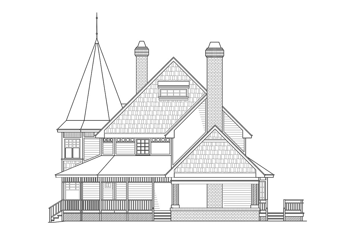 House Plan 69176 - Victorian Style with 2361 Sq Ft, 3 Bed, 2 Bath | COOLhouseplans.com