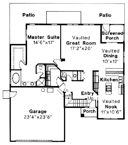 House Plan 69324 - Mediterranean Style with 2270 Sq Ft, 3 Bed, 2