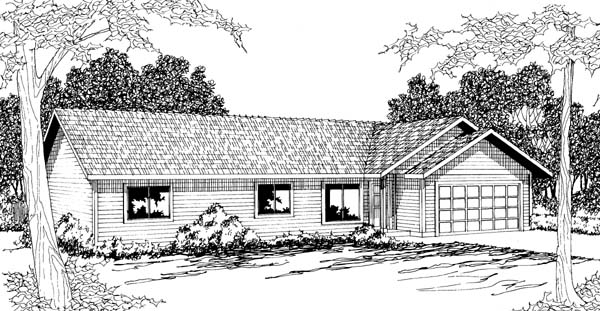House Plan 69401 - Ranch Style with 1620 Sq Ft, 4 Bed, 2 Bath ...