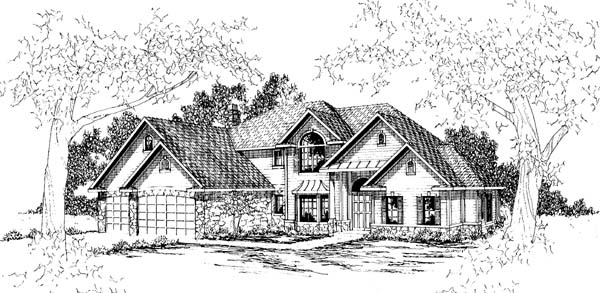 House Plan 69404 - European Style with 3401 Sq Ft, 4 Bed, 3 Bath ...