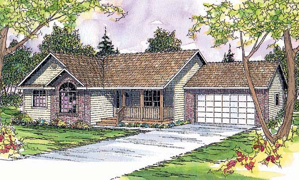 House Plan 69405 - Ranch Style with 1609 Sq Ft, 3 Bed, 2 Bath ...
