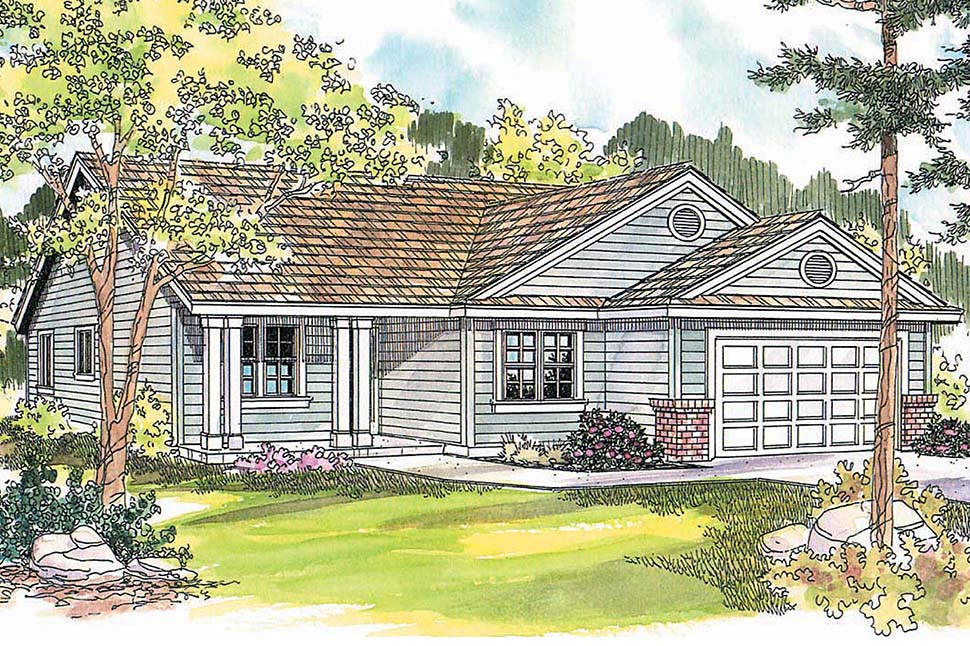 House Plan 69606 - Ranch Style with 1768 Sq Ft, 3 Bed, 2 Bath ...