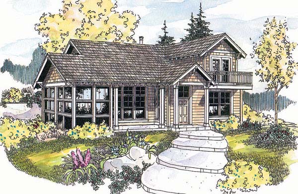 House Plan 69681 - Traditional Style with 1246 Sq Ft, 1 Bed, 1 Ba ...