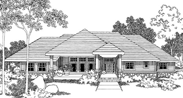 House Plan 69701 - Contemporary Style with 2614 Sq Ft, 3 Bed, 2 B ...