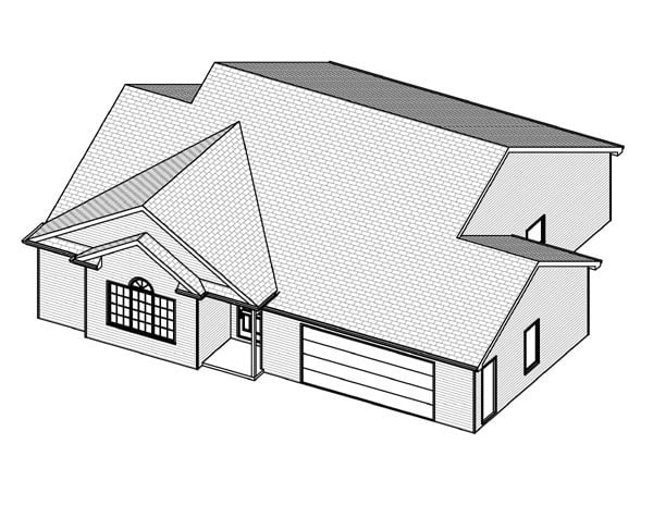 House Plan 70140 - Traditional Style with 1414 Sq Ft, 3 Bed, 2 Ba ...