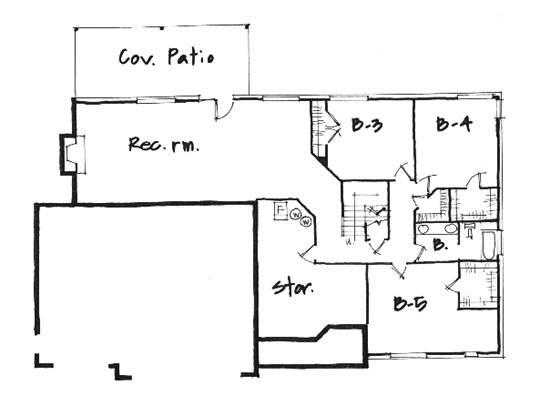 House Plan 70566 - Traditional Style with 2270 Sq Ft, 2 Bed, 3 Ba ...