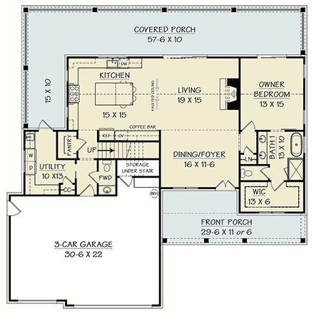 House Plan 72260 - Southern Style with 2017 Sq Ft, 3 Bed, 2 Bath ...