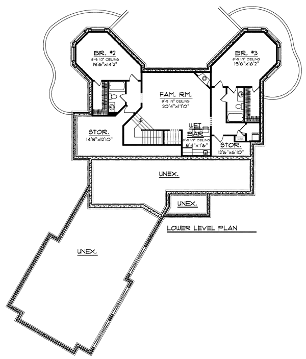 House Plan 72915 - Ranch Style with 3692 Sq Ft, 3 Bed, 3 Bath, 1 ...