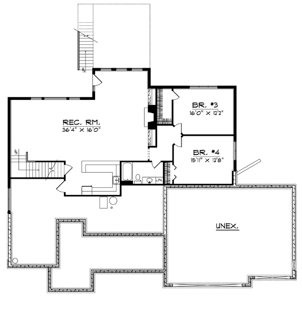 House Plan 73109 - Ranch Style with 3696 Sq Ft, 4 Bed, 2 Bath, 1 ...