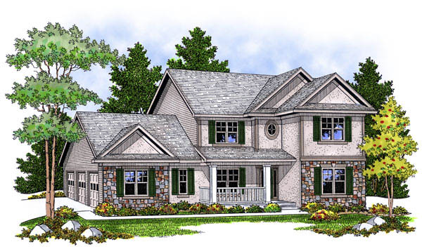 House Plan 73235 - Traditional Style with 2325 Sq Ft, 4 Bed, 2 Ba ...