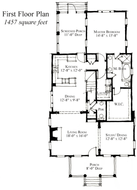 House Plan 73920 - Historic Style with 2627 Sq Ft, 4 Bed, 4 Bath ...