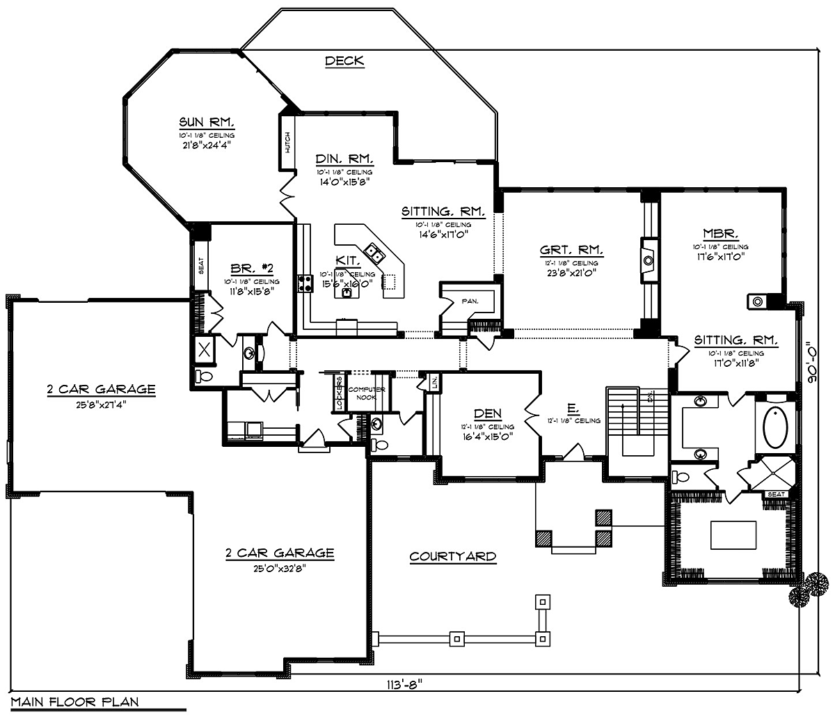 House Plan 75478 - Traditional Style with 7209 Sq Ft, 4 Bed, 2 Ba ...