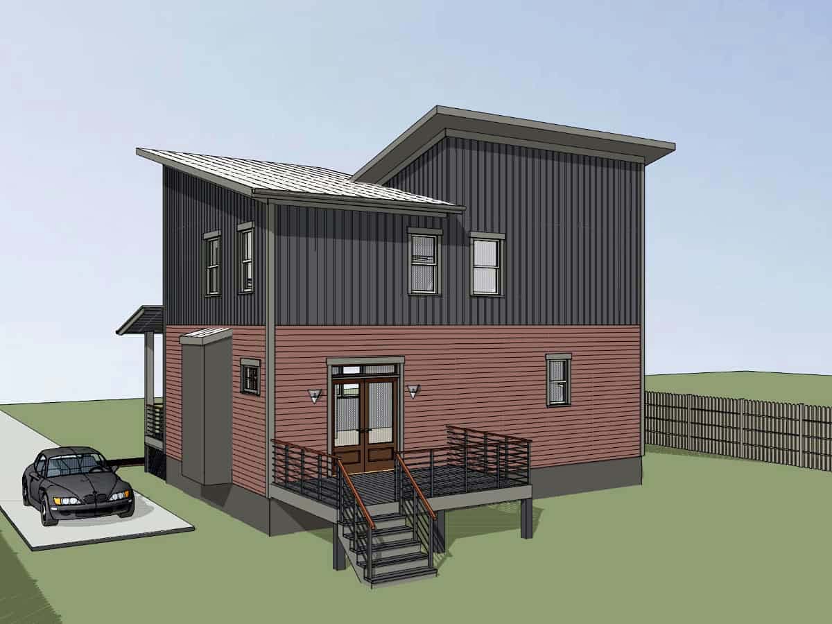 House Plan 75572 - Modern Style with 1571 Sq Ft, 3 Bed, 2 Bath, 1 ...