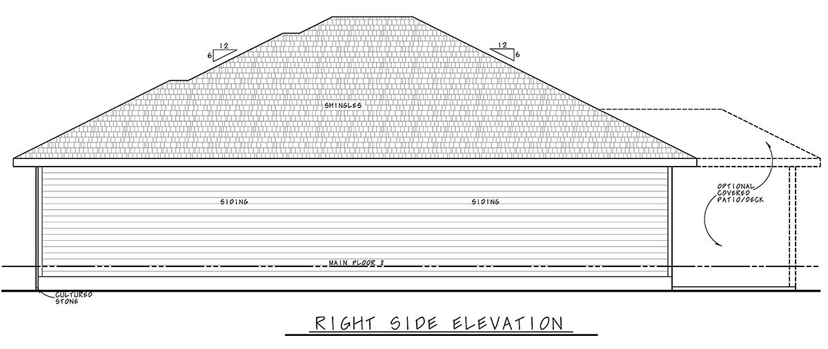 House Plan 75722 - Traditional Style with 1603 Sq Ft, 3 Bed, 1 Ba ...