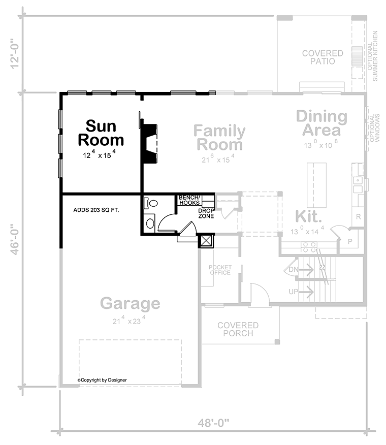 House Plan 75779 - Contemporary Style with 2198 Sq Ft, 4 Bed, 1 B ...