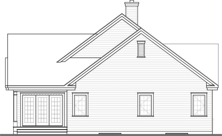 House Plan 76351 - Craftsman Style with 1459 Sq Ft, 2 Bed, 1 Bath ...