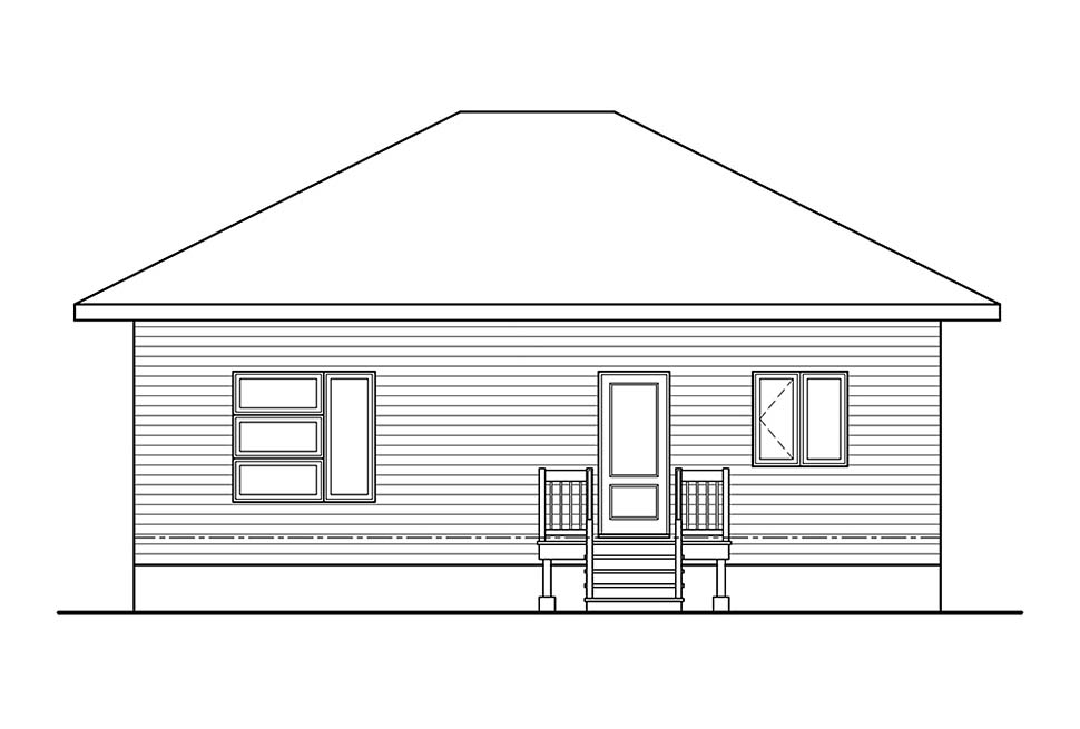 House Plan 76514 - Modern Style with 1266 Sq Ft, 2 Bed, 1 Bath ...