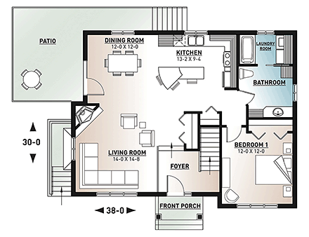 House Plan 76533 - Craftsman Style with 2134 Sq Ft, 3 Bed, 2 Bath ...