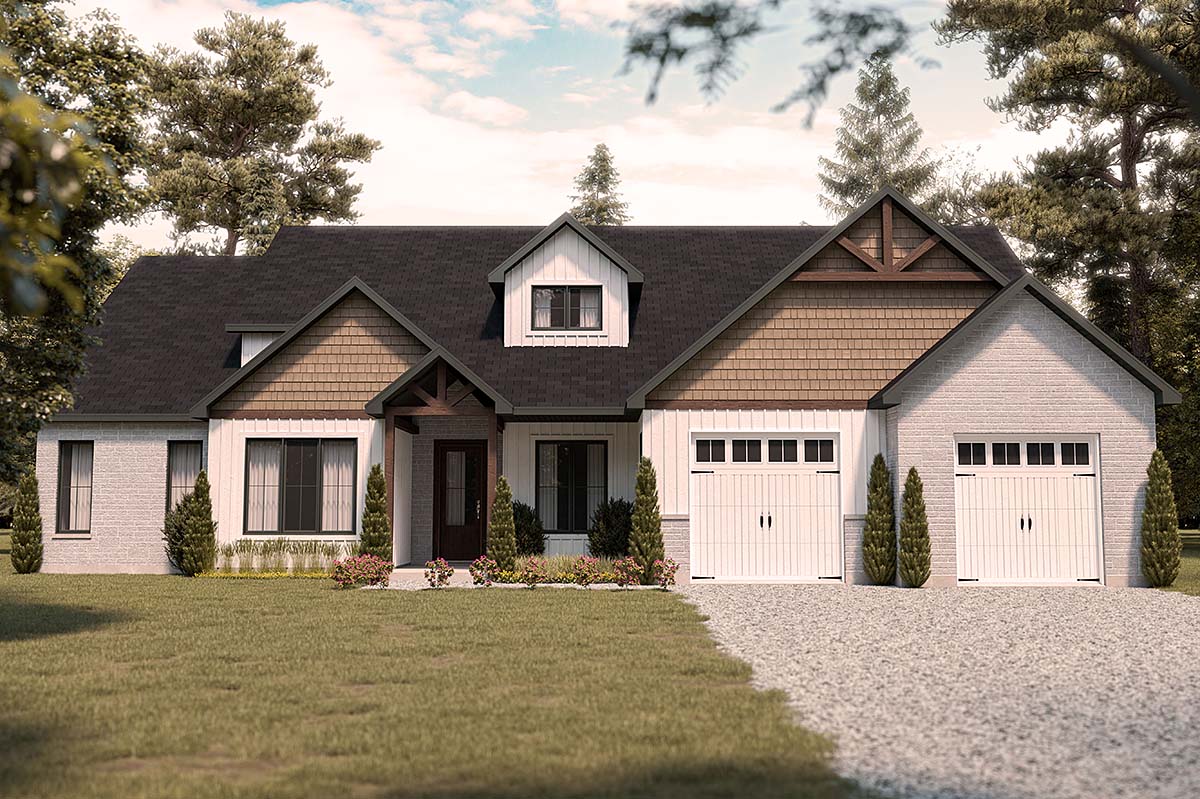 House Plan 76599 - Ranch Style with 2341 Sq Ft, 3 Bed, 2 Bath, 1 ...