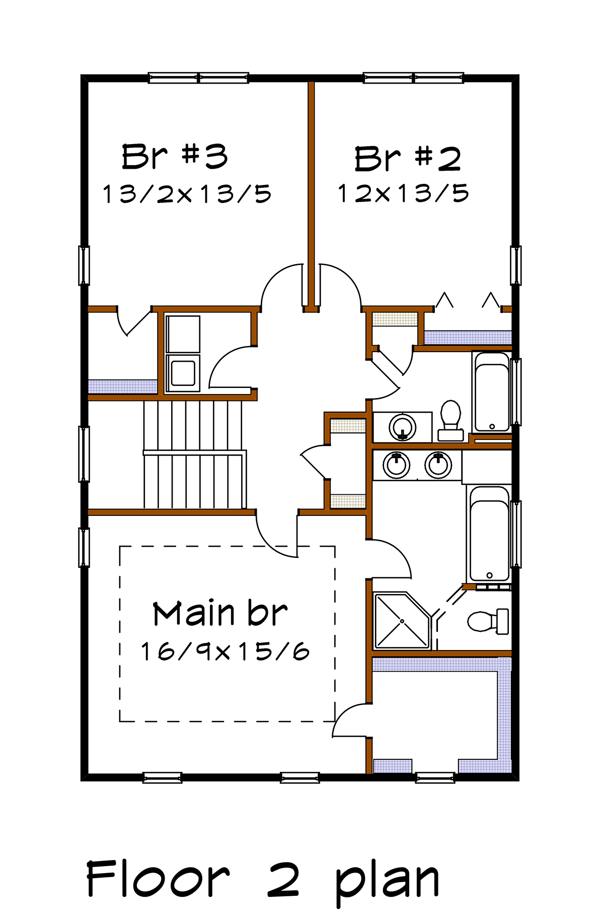 House Plan 76602 - Southern Style with 2124 Sq Ft, 3 Bed, 2 Bath ...