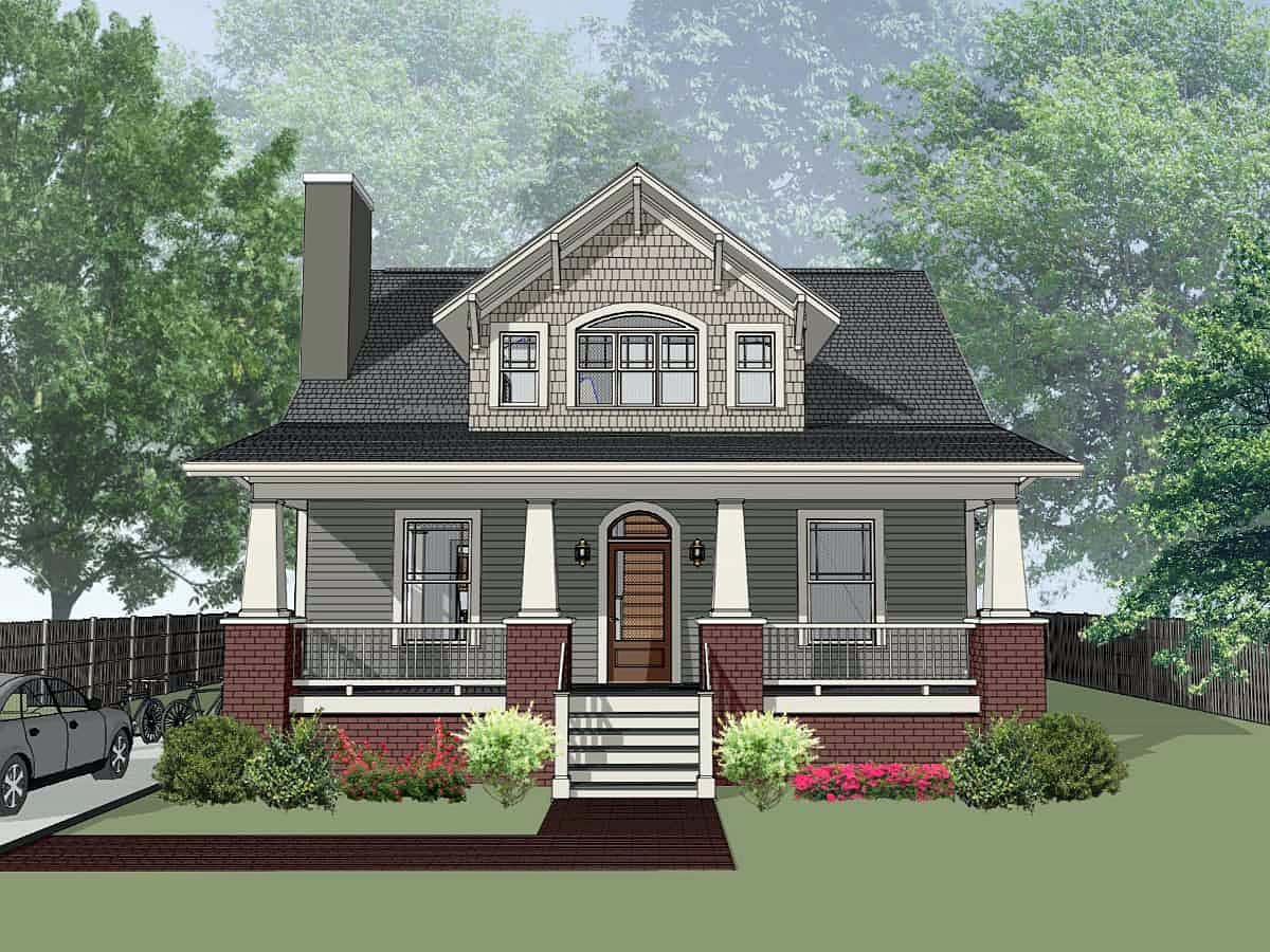 House Plan 76607 - Craftsman Style with 2370 Sq Ft, 4 Bed, 2 Bath ...