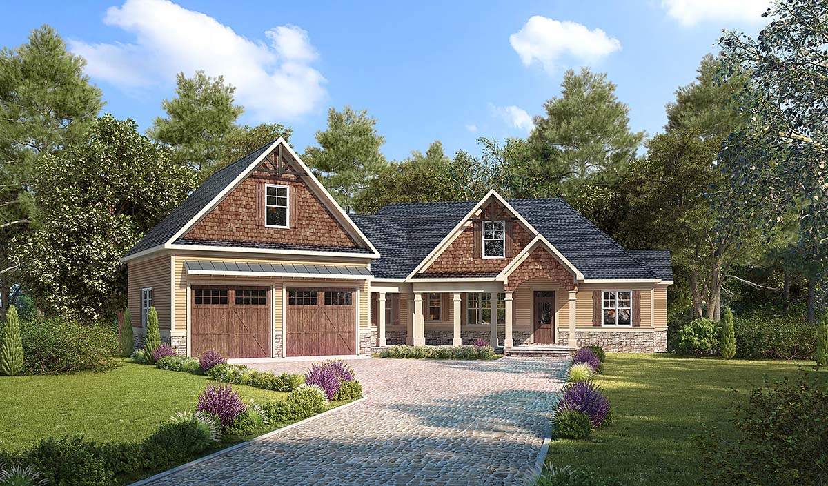 House Plan 76706 - Traditional Style with 2773 Sq Ft, 4 Bed, 3 Ba ...