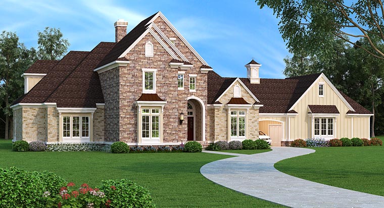 House Plan 76913 - Traditional Style with 4654 Sq Ft, 5 Bed, 4 Ba ...