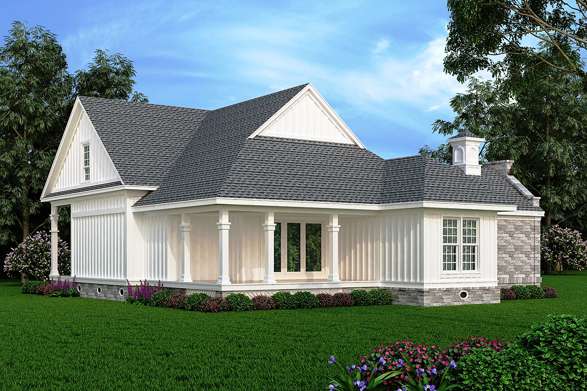 House Plan 76957 - Southern Style with 1236 Sq Ft, 3 Bed, 2 Bath ...