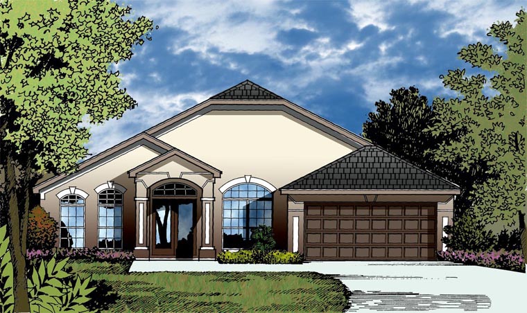 House Plan 77336 - Traditional Style with 2039 Sq Ft, 3 Bed, 2 Ba