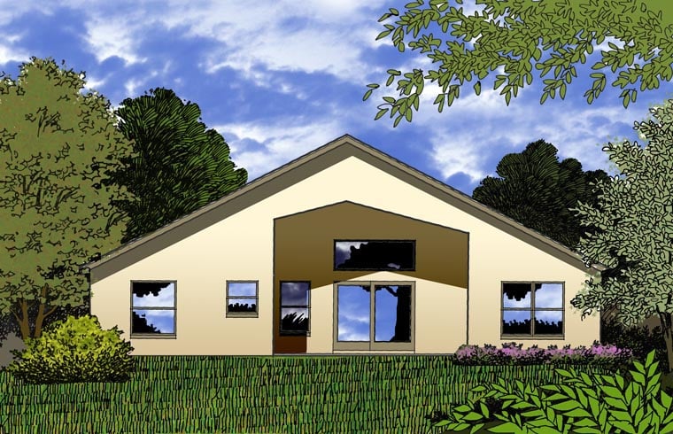 House Plan 77336 - Traditional Style with 2039 Sq Ft, 3 Bed, 2 Ba