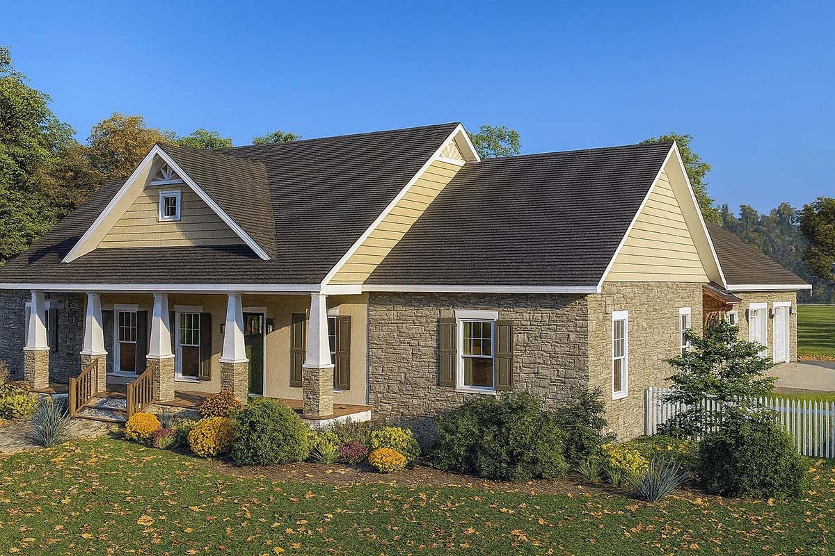 House Plan 77401 - Traditional Style with 2525 Sq Ft, 3 Bed, 2 Ba ...