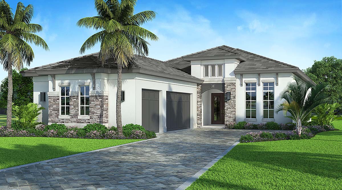House Plan 77503 - Contemporary Style with 3026 Sq Ft, 4 Bed, 4 B ...