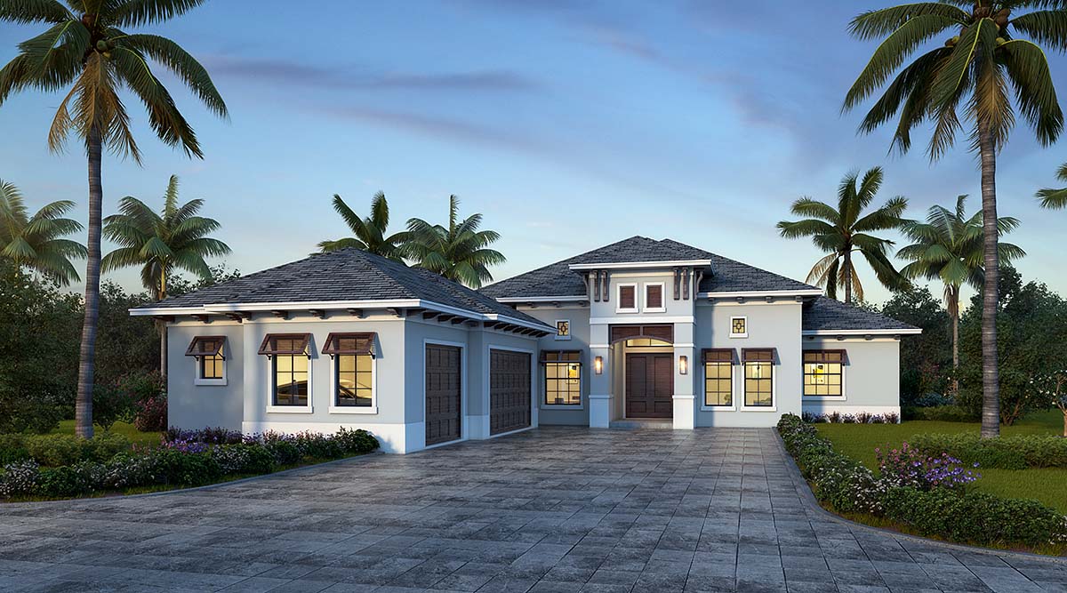House Plan 77601 - Modern Style with 3523 Sq Ft, 4 Bed, 3 Bath, 1 ...