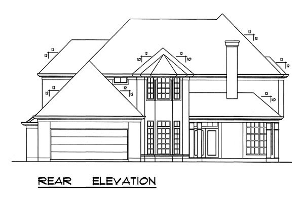 House Plan 77735 - European Style with 2780 Sq Ft, 3 Bed, 3 Bath,