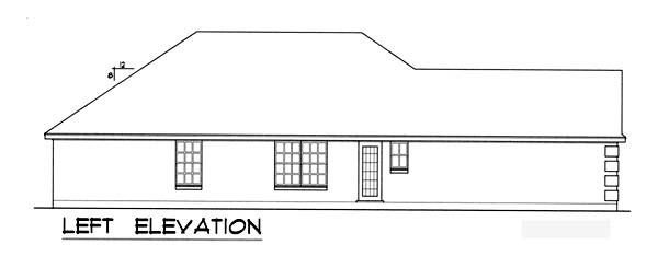 House Plan 77738 - Traditional Style with 1484 Sq Ft, 3 Bed, 2 Ba ...