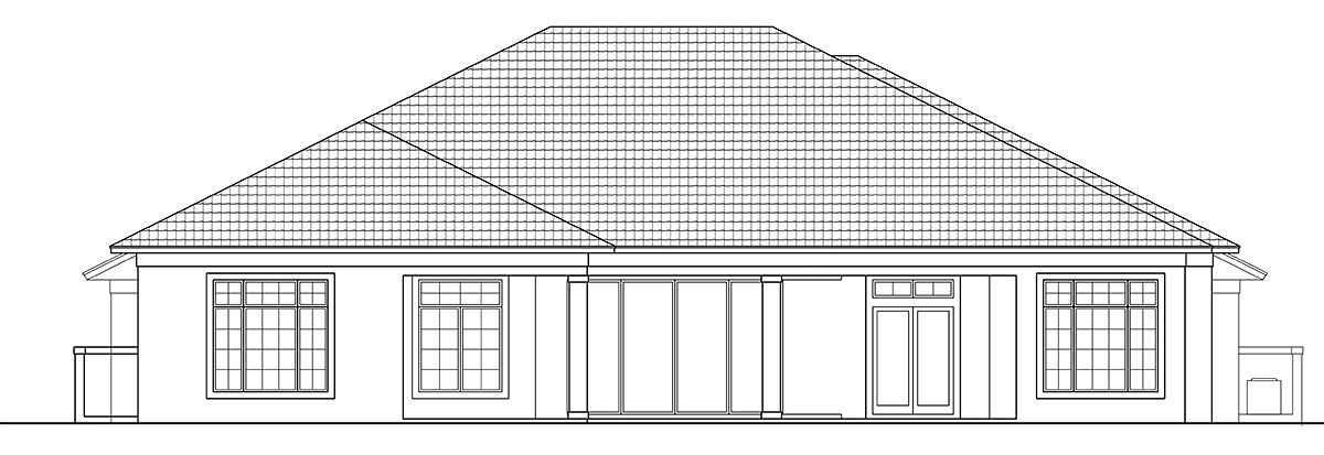 House Plan 78129 - Florida Style with 4382 Sq Ft, 4 Bed, 4 Bath ...